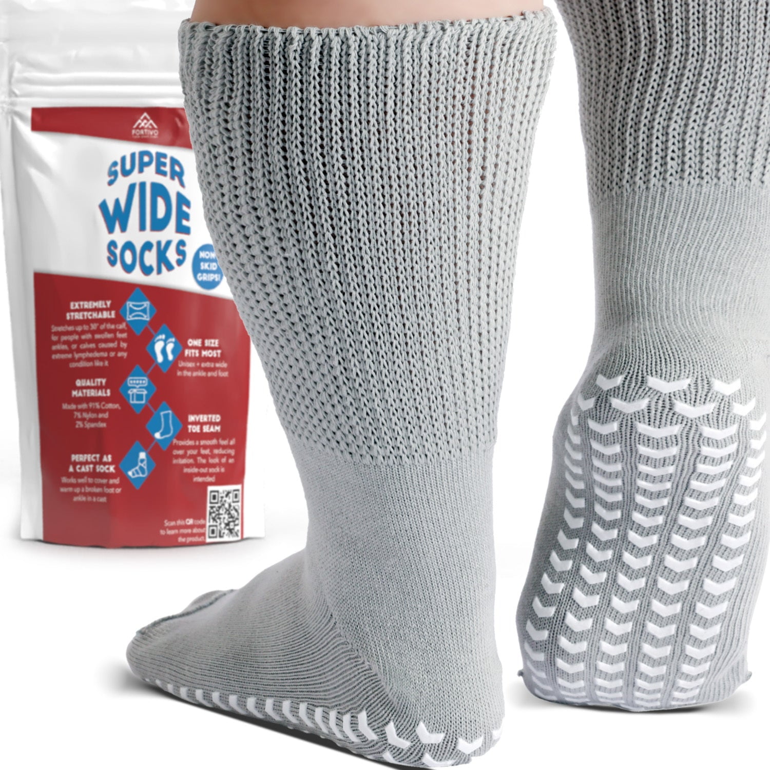 Hospital Socks for Men with Grips, Non Slip Socks for Men & Women ...