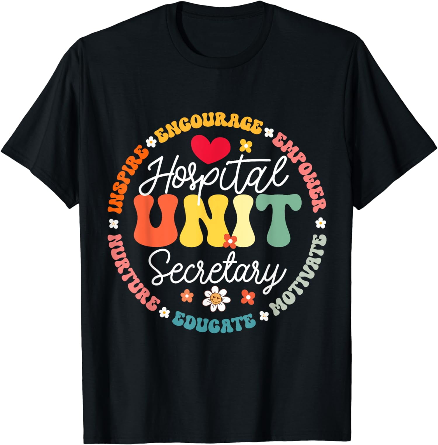Hospital Unit Secretary Appreciation HUC healthcare workers T-Shirt ...