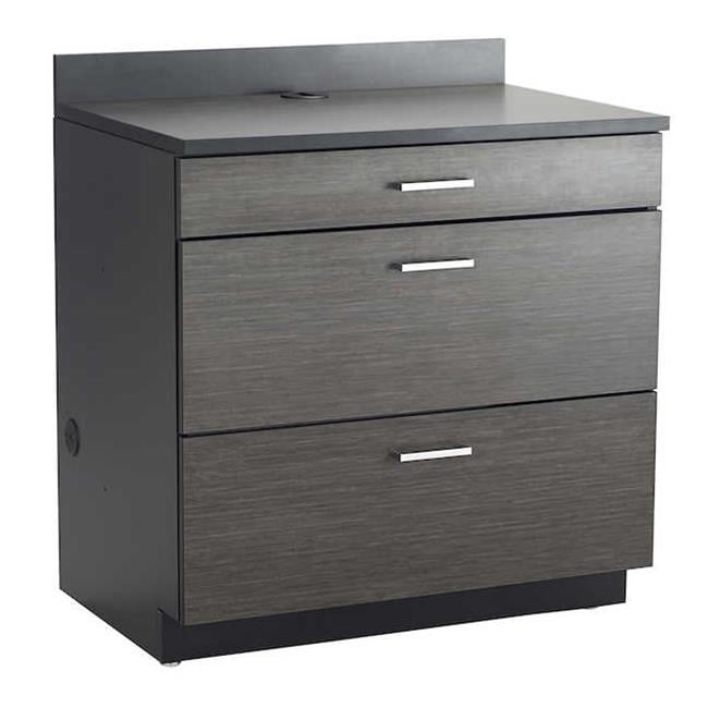 Hospitality Base Cabinet with Three Drawer - Asian Night & Black ...
