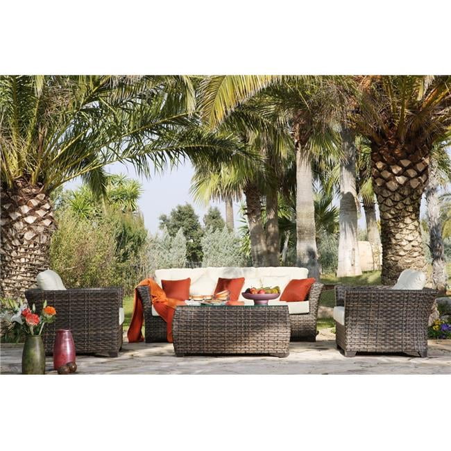Hospitality Rattan Patio 901-1347-ATQ-5PS-GL-SU-762 Samoa Seating Set ...
