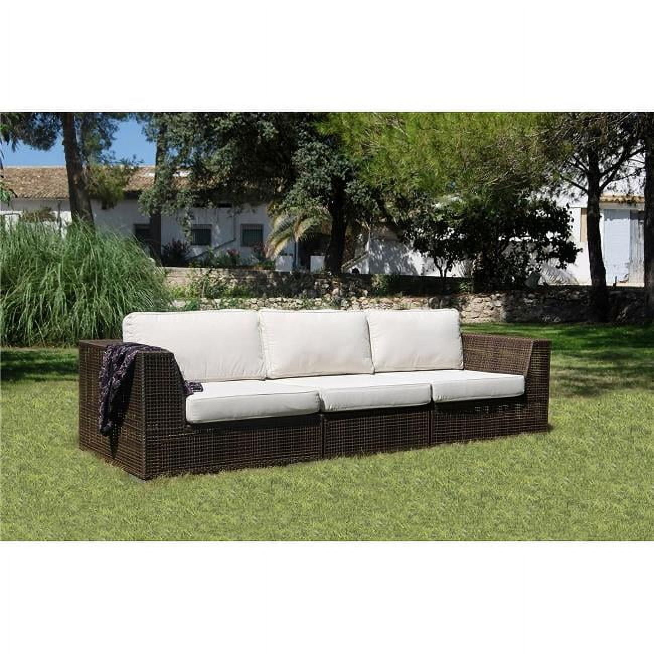 Hospitality Rattan Patio 903-1321-JBP-3PS-SU-764 Atlantis Modular Sofa ...