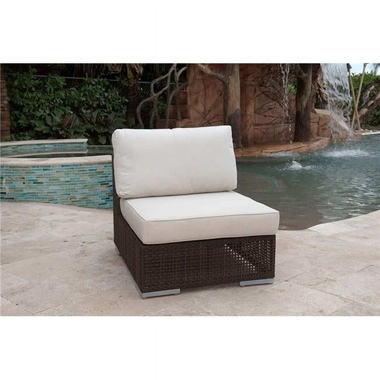 Hospitality Rattan Patio 903-1321-JBP-A-SU-763 Atlantis Modular Armless ...