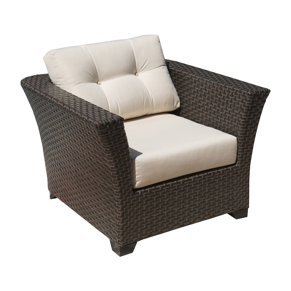 Hospitality Rattan Patio Fiji Lounge Chair with Cushions - Walmart.com