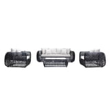 Hospitality Rattan Patio PRP-8801-BLK-4PC-SU-706 Monte Carlo Seating ...