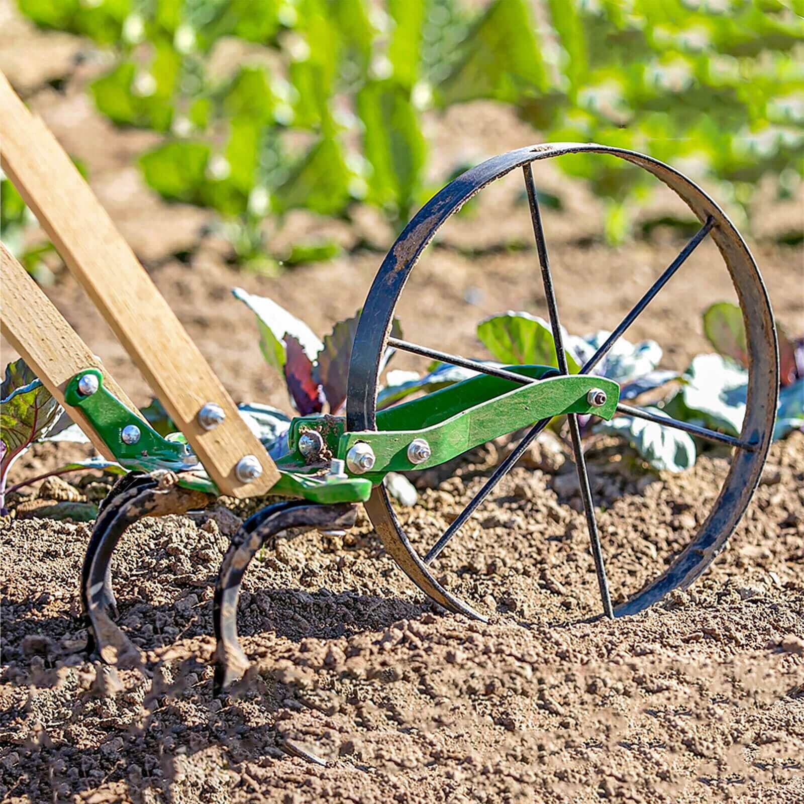 Hoss Single Wheel Hoe - Heavy Duty Steel Lawn Cultivator | Push Pull ...