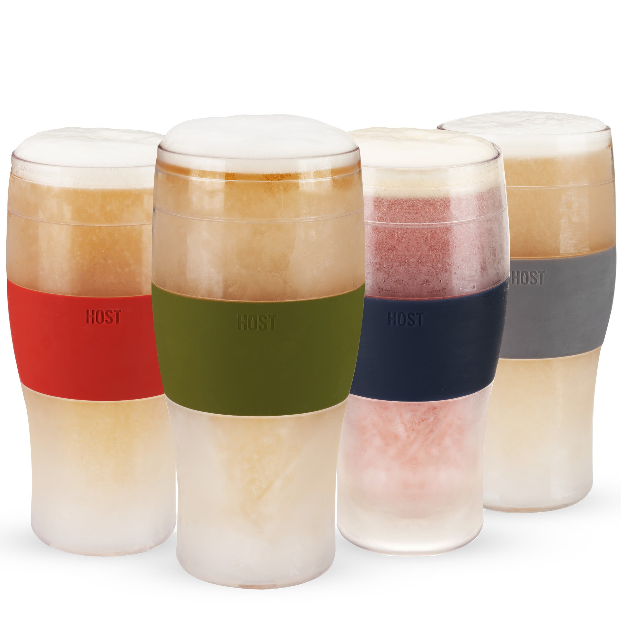 Host FREEZE Beer Glasses, Pint Drinking Glasses 16oz Set of 4 ...