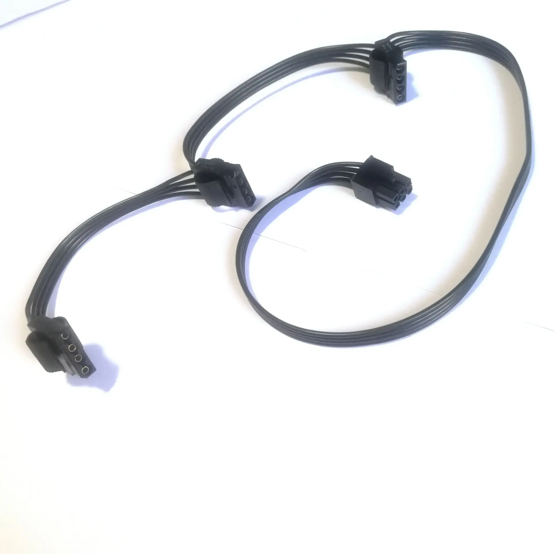 Host Case Mainboard 6Pin to 3-port 3 Molex 4Pin IDE Power Cable Adapter ...