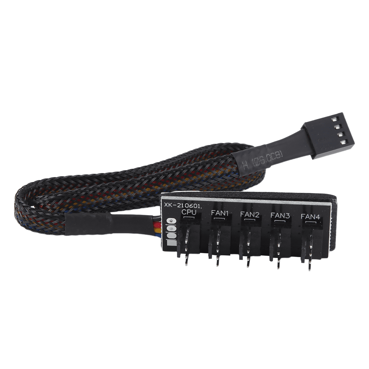 Host Case PC Cooler Fan Power Cable 1 Female to 5 Male 4Pin Socket Hub ...