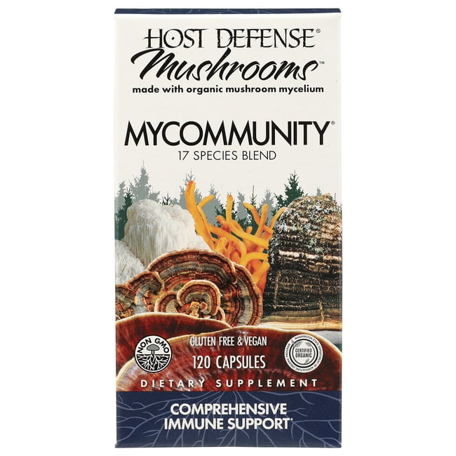 Host Defense Mushrooms Mycommunity 120 Caps - Walmart.com