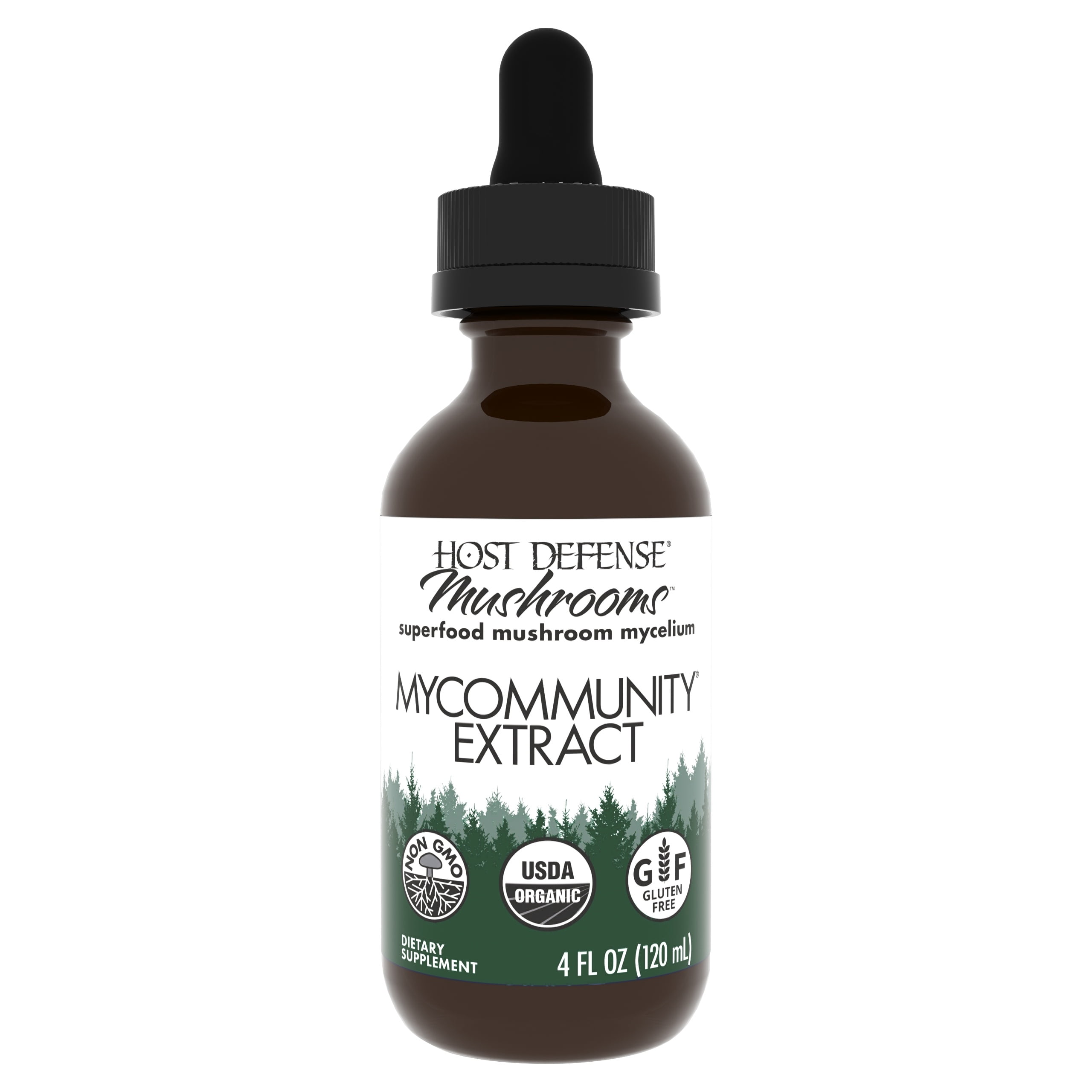 Host Defense MyCommunity Extract - Vegan Organic Lions Mane Supplement ...