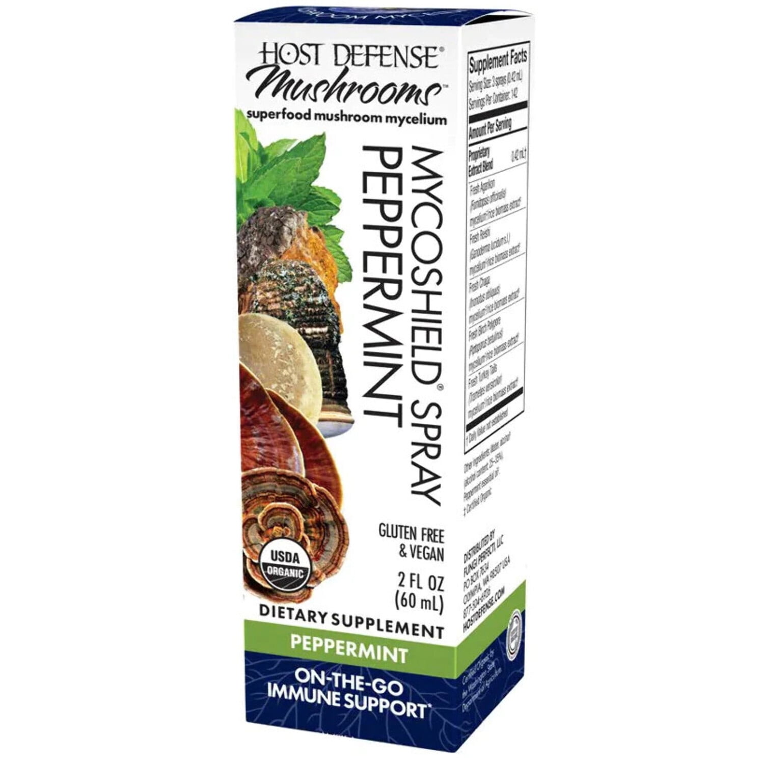 Host Defense, MycoShield Spray, Daily Immune Support, Mushroom ...