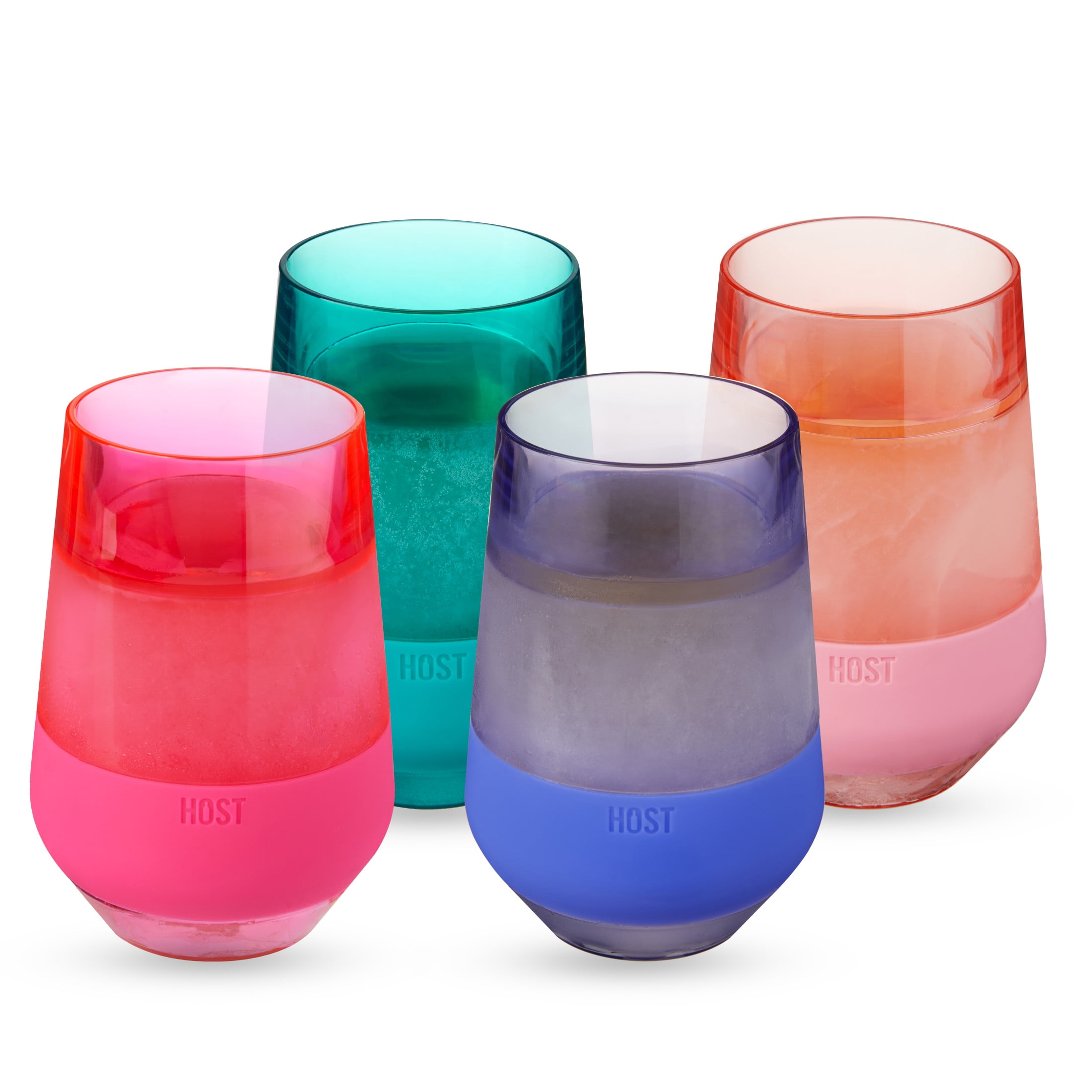 Host Freeze XL Set of 4 Cooling Cups,12 oz, Double Walled Insulated ...