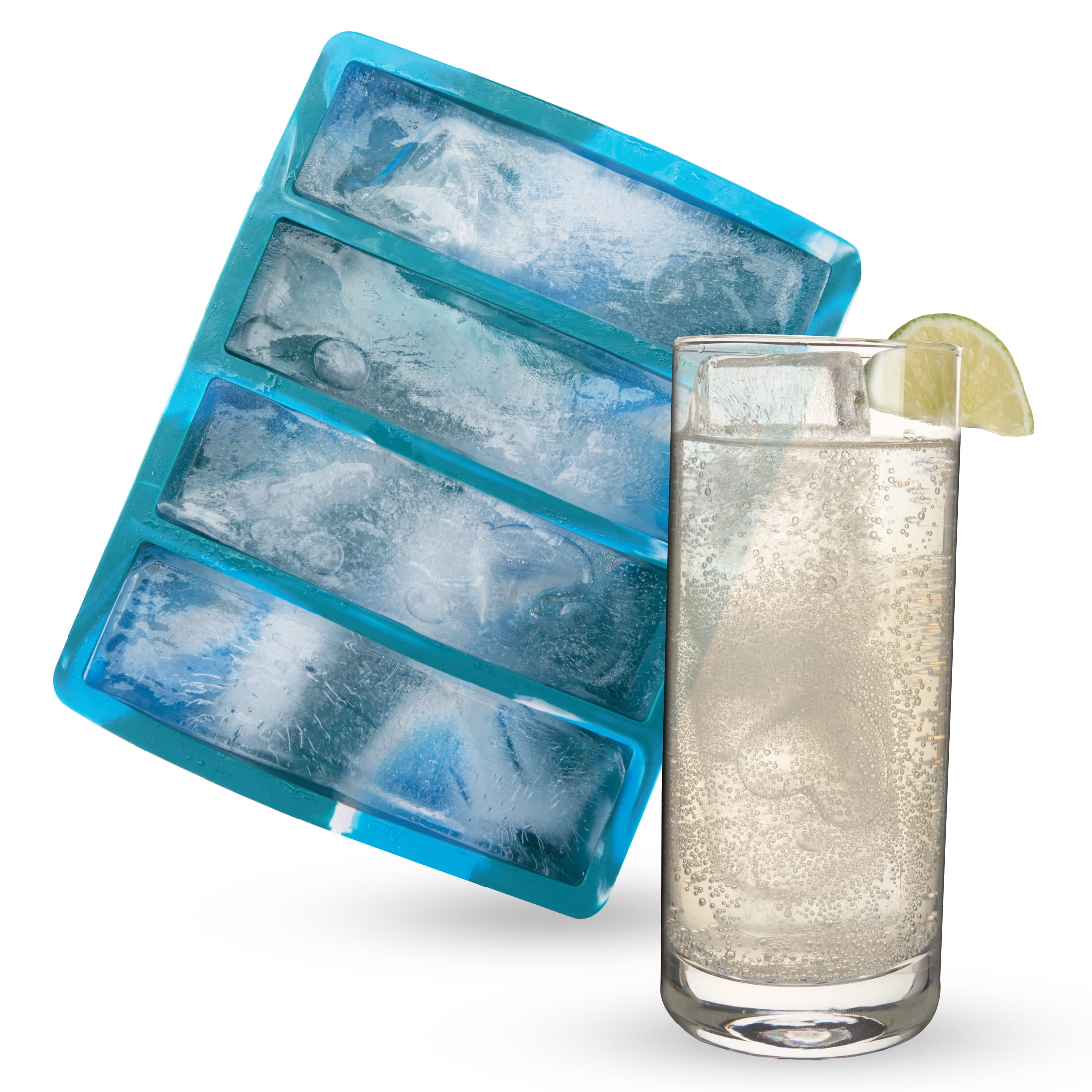 Host Ice Cube Tray for Water Bottles, Iced Coffee, Tea Set of 1 Blue Marble - Walmart.com
