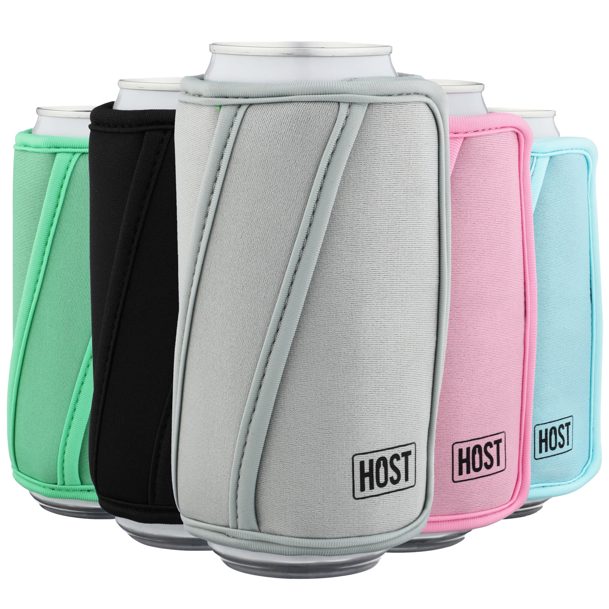 Host Insta-Chill Slim Can Cooler, Drink Cooler, 12 oz Can Sleeve, Gray ...