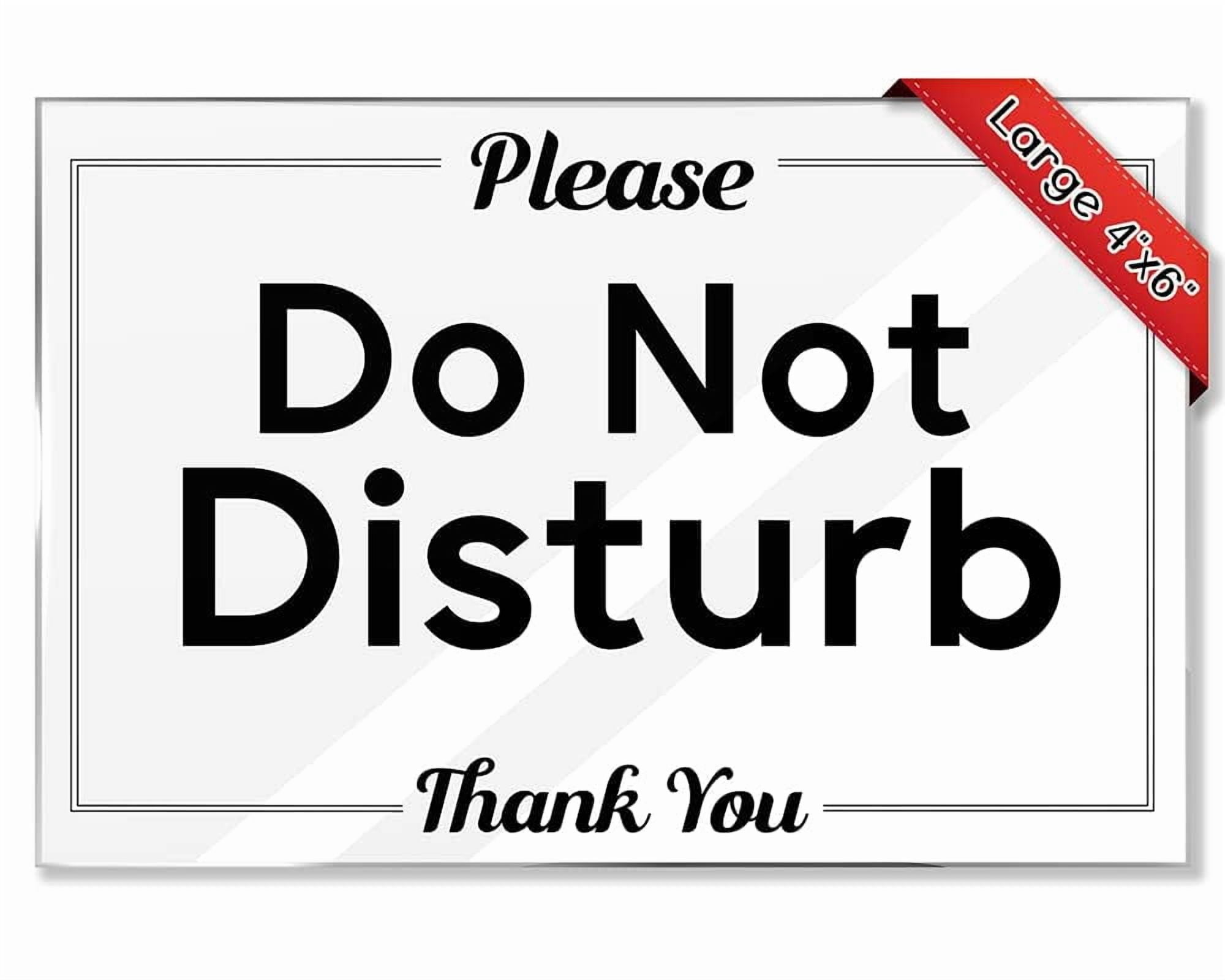 Host Must-Have Please Do Not Disturb Sign, 4"x6" High-Quality Acrylic ...