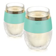 HOST Wine Freeze Cooling Gel Stemless Glasses, Insulated Silicone Grip ...