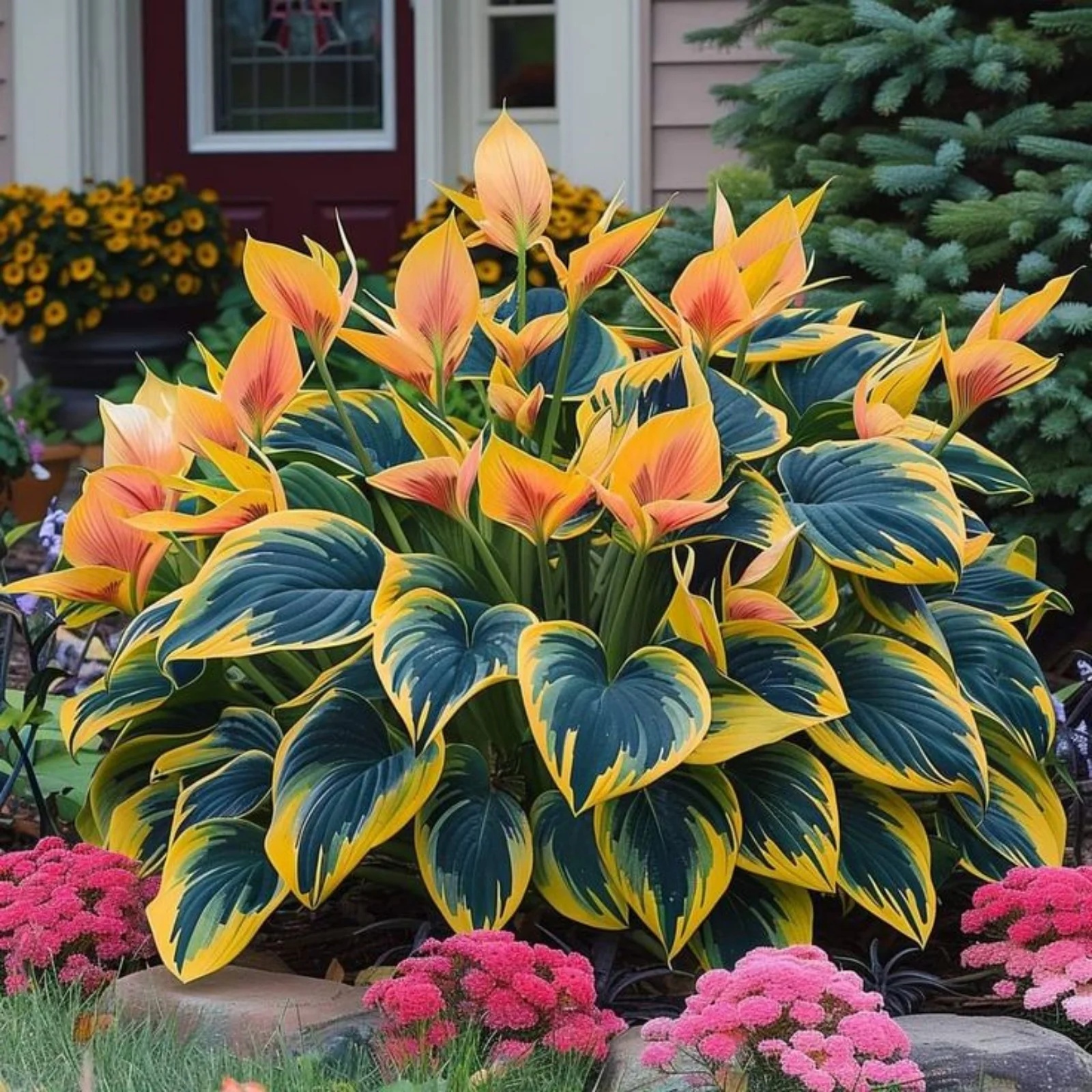 Hosta-Blooms every year-Premium Garden Stakes -Fast-Growing bulbs ...