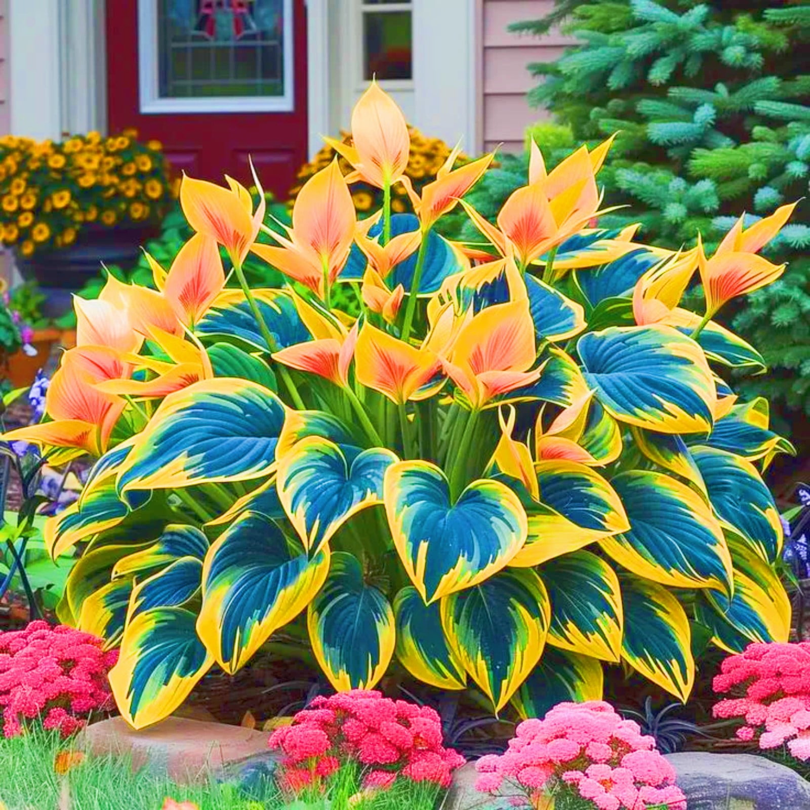 Hosta-Fast growth-Garden Stakes Planting-Beautiful Garden Decoration ...