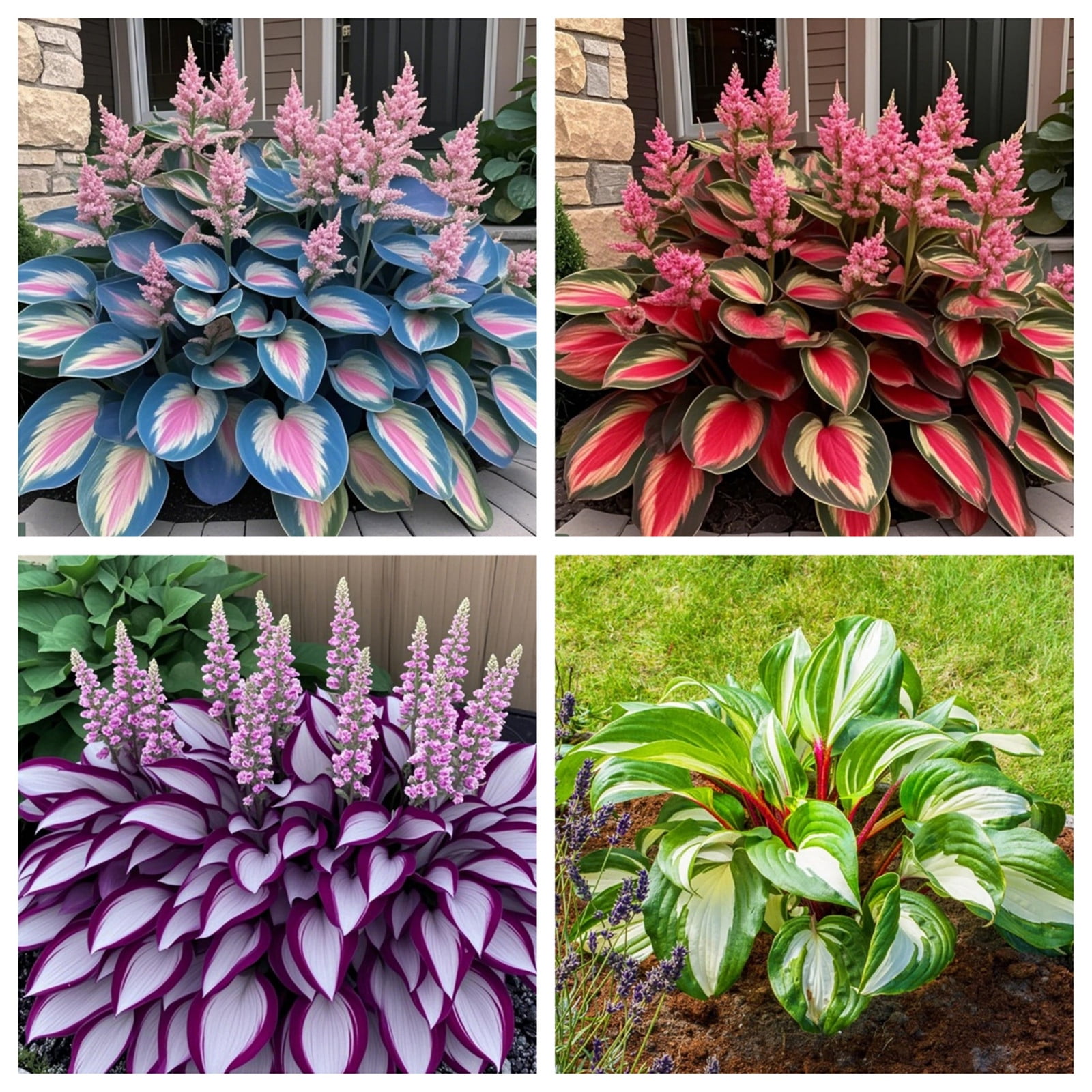 Hosta,Home Garden Decoration Bright for Planting Perennials Bulbs for ...