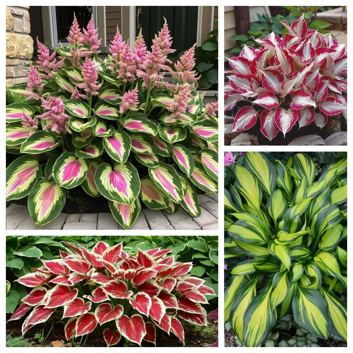 Perennial hosta, garden planting, hardy and long flowering period ...