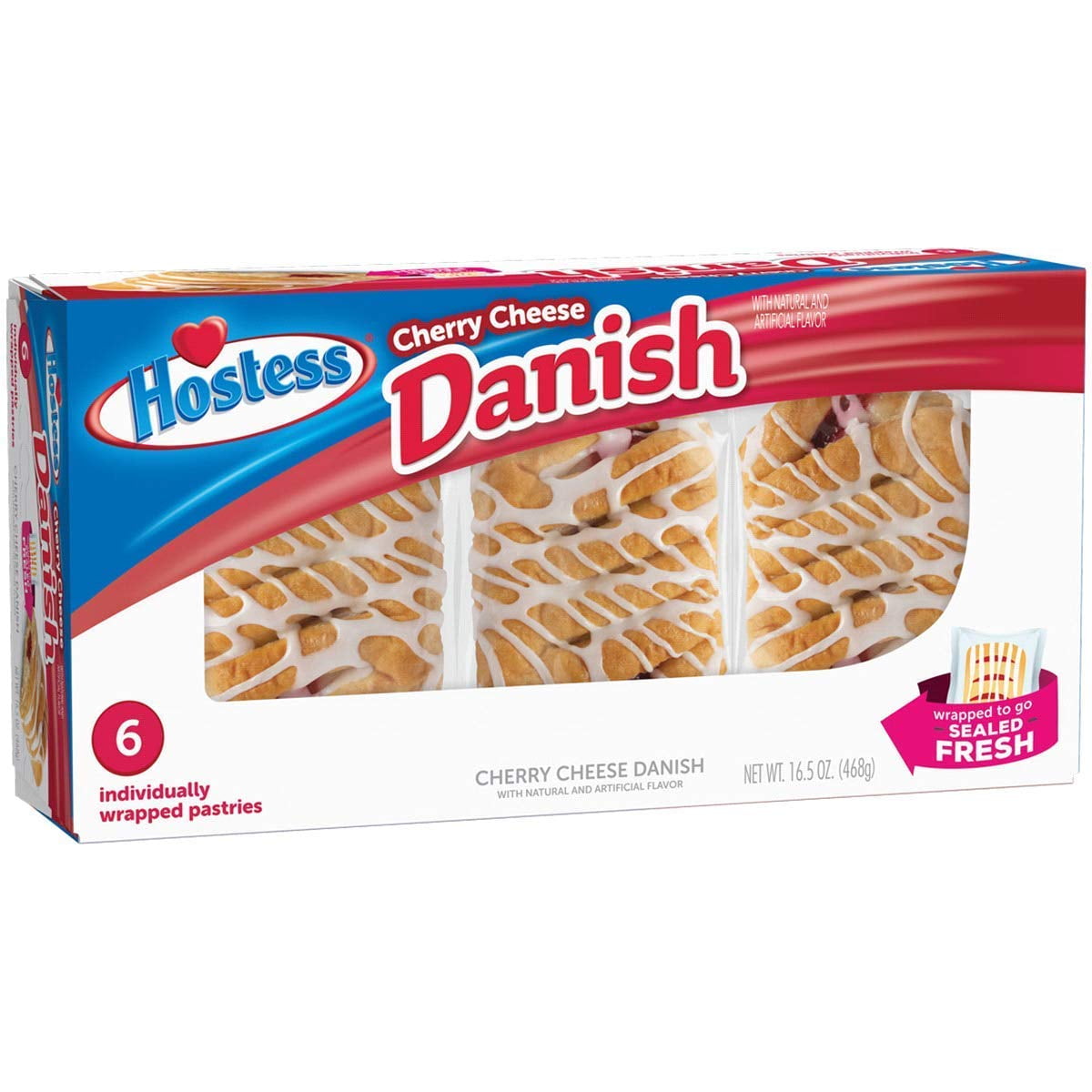 Hostess Bakery, Danish Cherry Cheese Bear BSL1 Claw, 16.5 Oz - Walmart.com