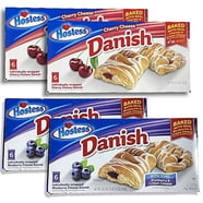 Hostess Cream Cheese Cherry Danish Pastries | Bakery Fresh | 36 Count ...