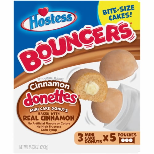 Hostess Bouncers Cinnamon Donettes Mini Cake Donuts - 9.63 oz - 5 ct ...