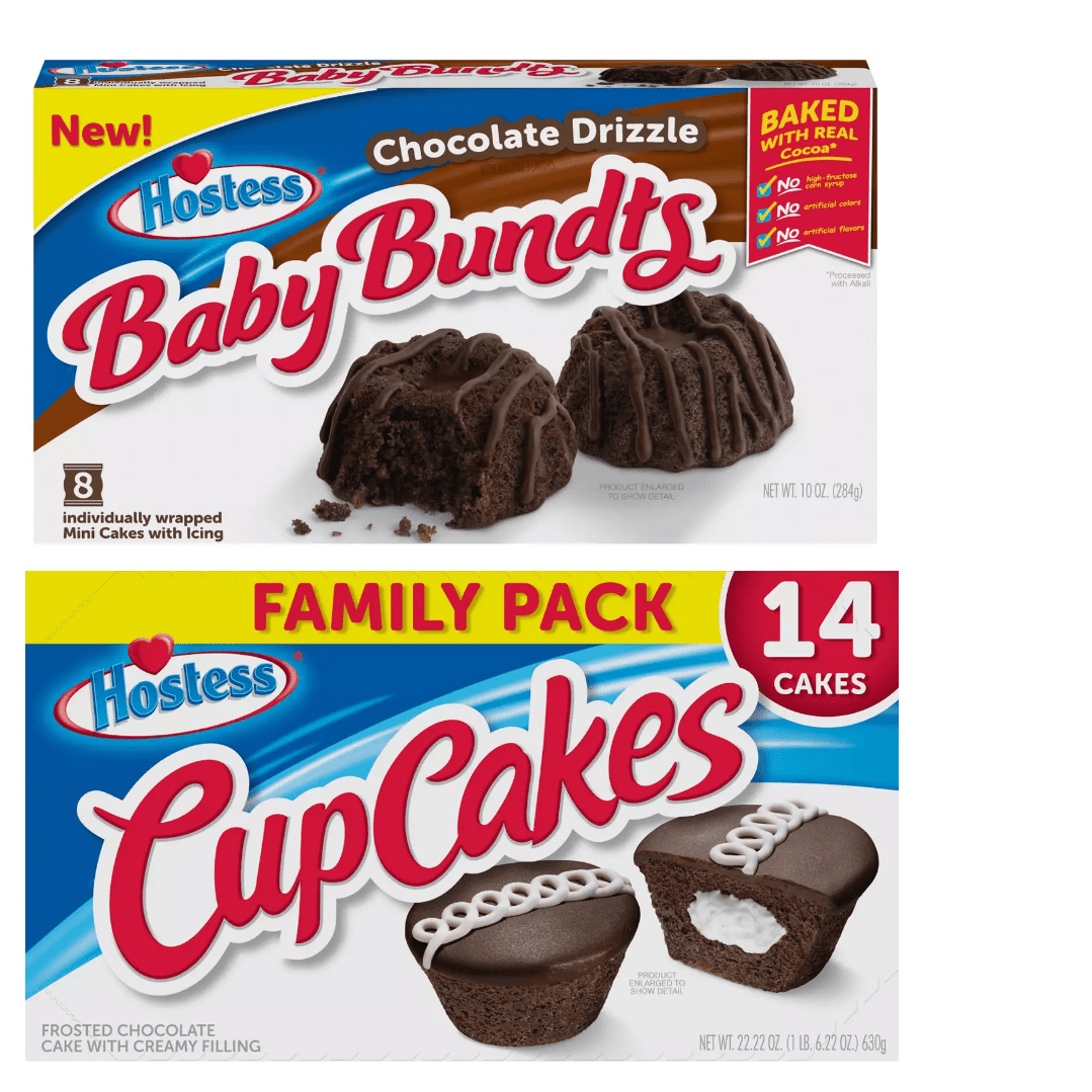 Hostess Chocolate Drizzle Baby Bundts Mini Cakes8ct&Hostess Chocolate ...