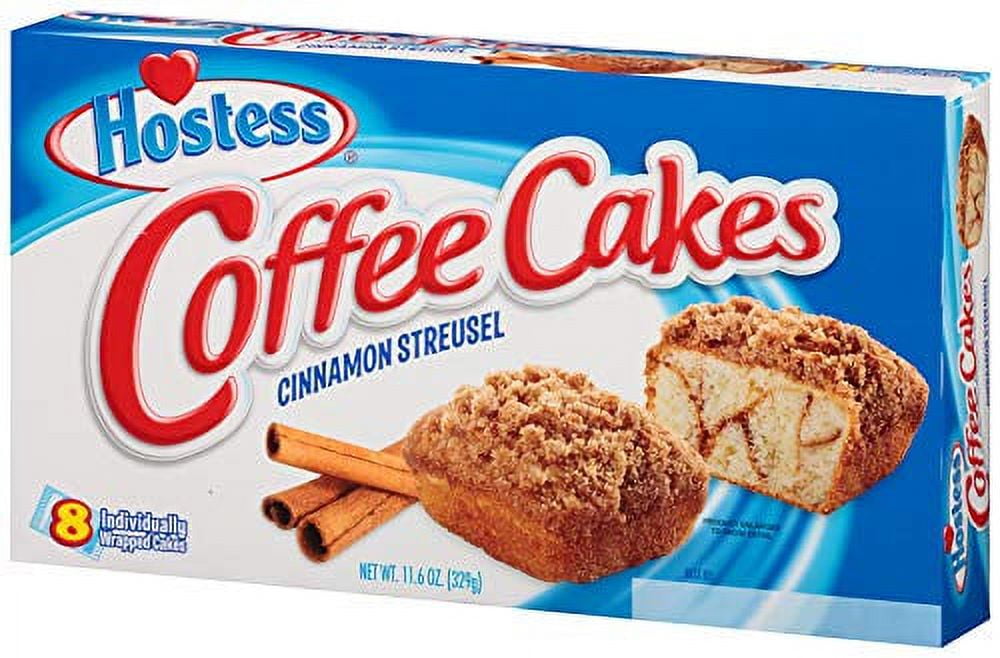 Hostess Cinnamon Streusel Coffee Cakes (8 count) 11.6 oz Box - Pack of ...