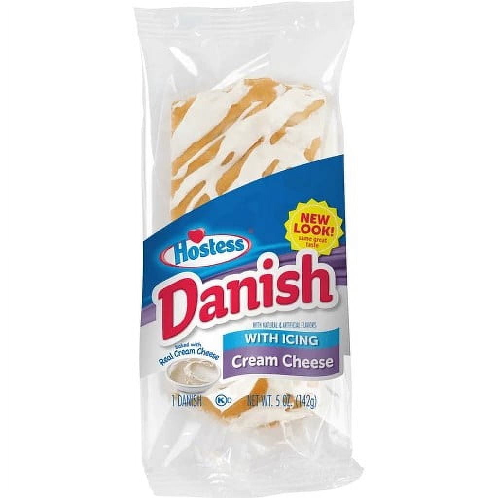 Hostess Cream Cheese Danish Cake with Icing, Single Serve, 5 oz. Shelf ...