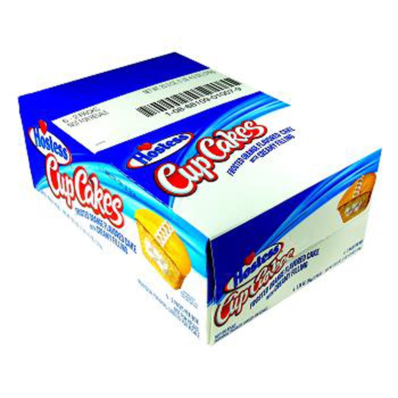 Hostess, Cup Cake Orange, Count 6 (3.38 oz) - Cakes & Muffins / Grab ...