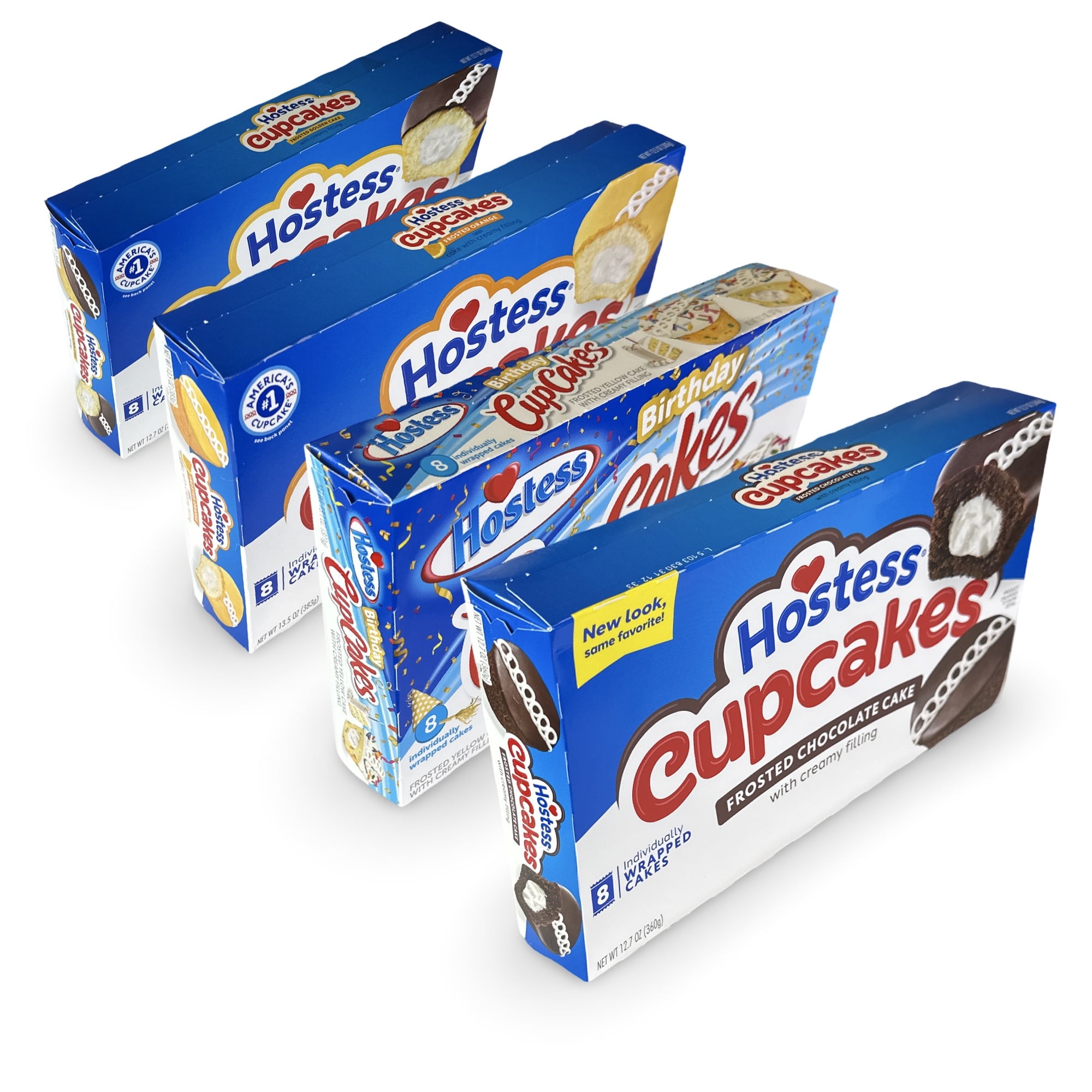 Hostess Cupcake Lovers Snack Cake Variety Pack Includes Chocolate ...