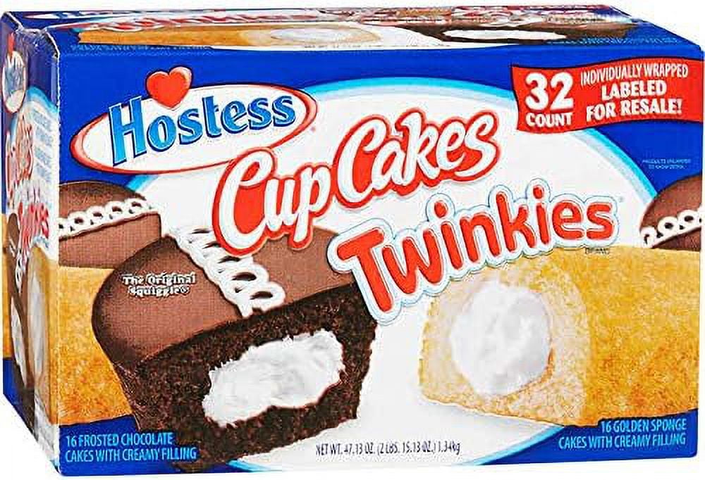 Hostess Cupcakes and Twinkies Individually Wrapped Cakes Variety Pack ...