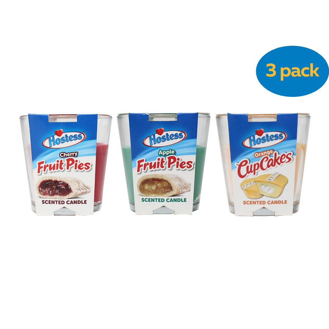 Hostess Dessert Fruit Snack Cake Scented Candle 3 pack (Cherry Fruit ...