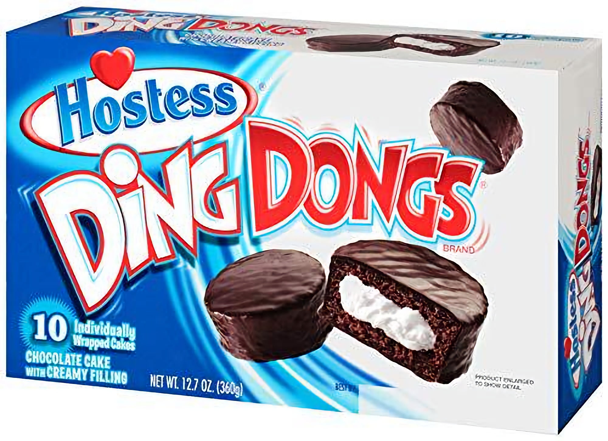 Hostess Ding Dongs Cakes (10 count) 12.7 oz Box - Pack of 4 - Walmart.com