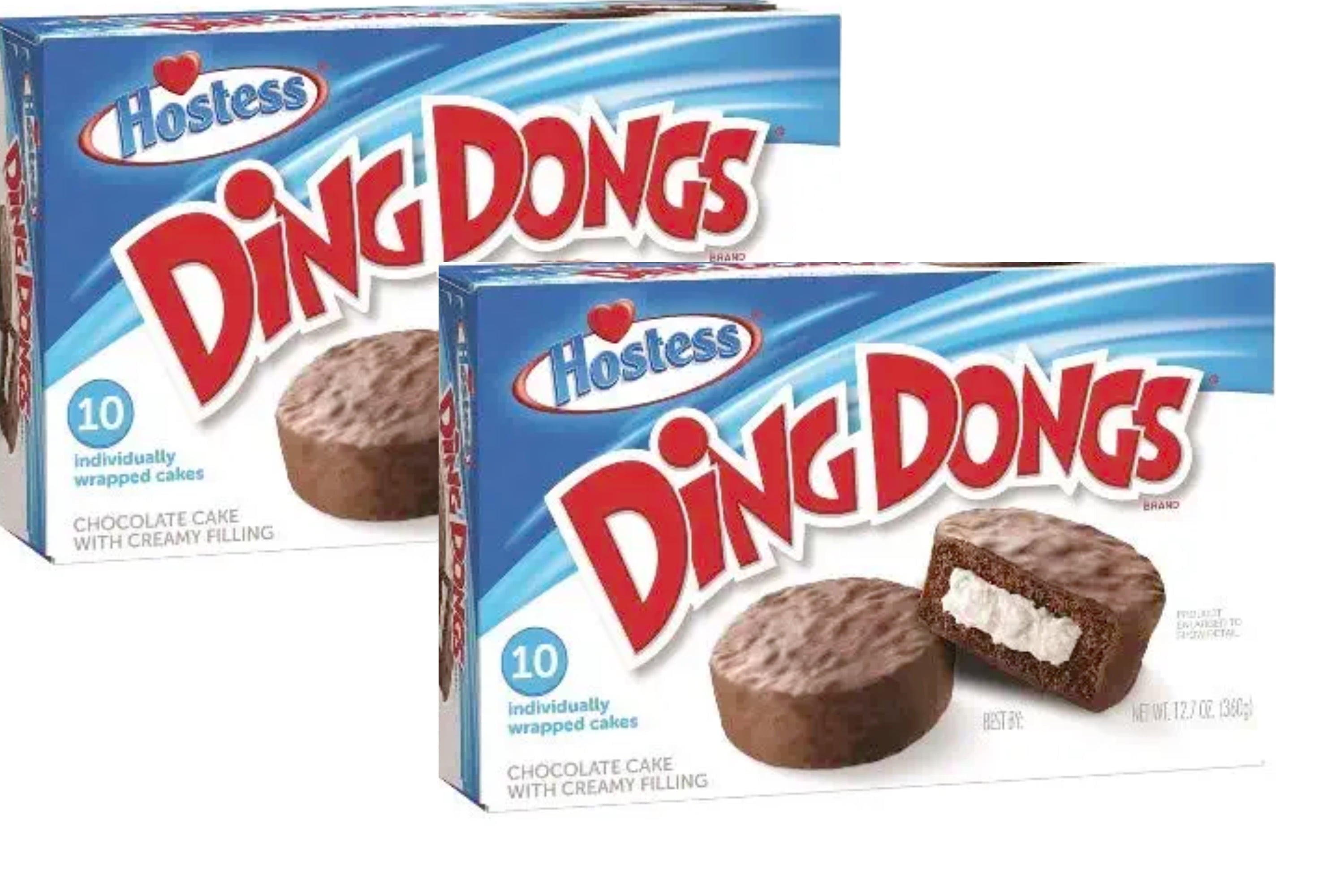 Hostess Ding Dongs Chocolate Cake with Creamy Filling 10 individually ...
