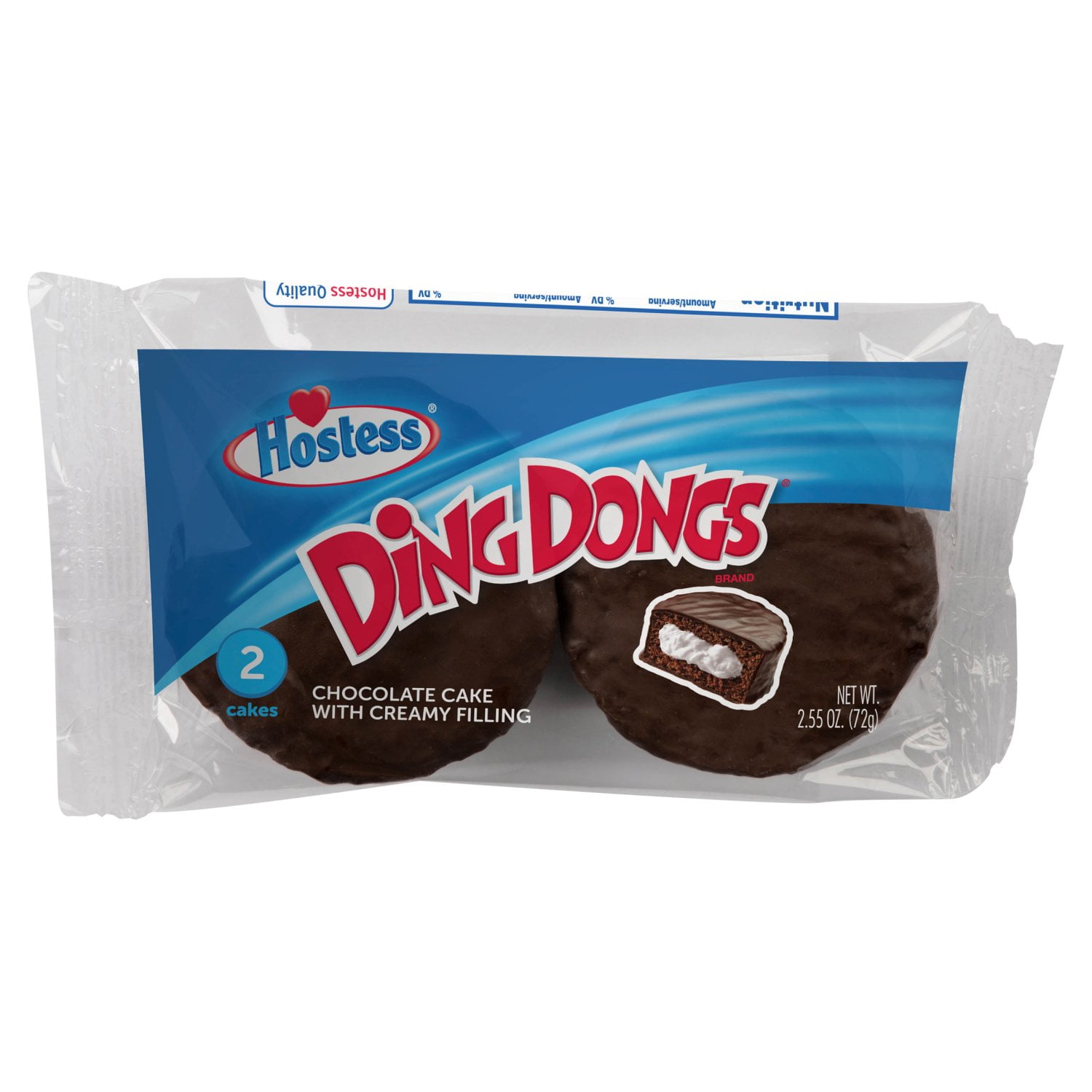 Hostess Ding Dongs Chocolate Single Serve 2.55 oz - Walmart.com