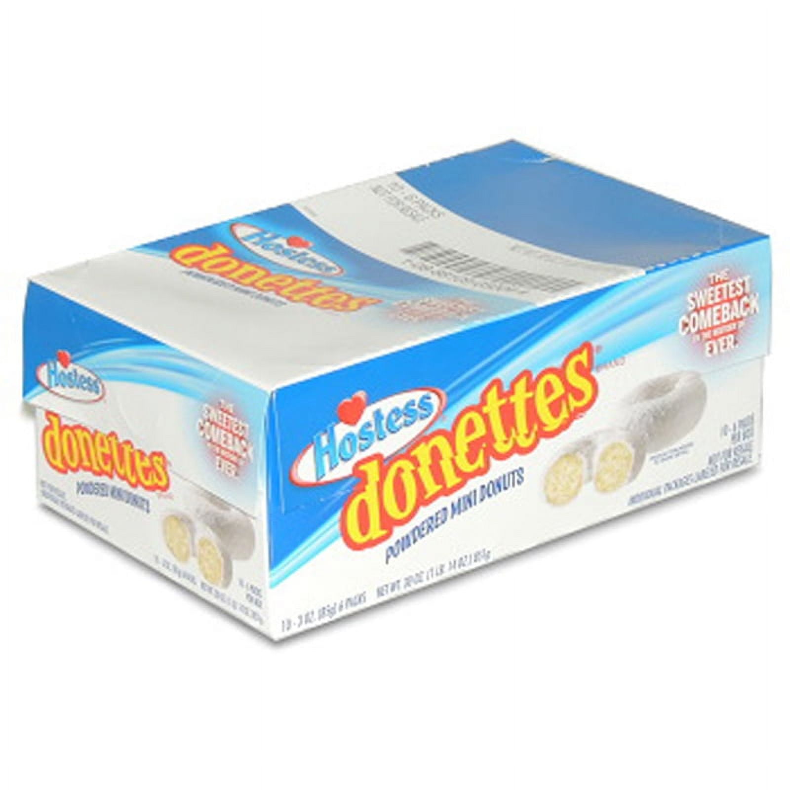 Hostess, Donettes Mini Powder Donut, Count 10 (3 oz) - Cakes & Muffins ...