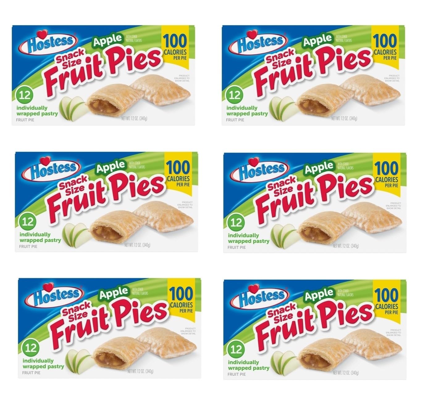 Hostess - Fruit Pies - Snack Size - 12 count, 12 oz (Pack of 6 ...