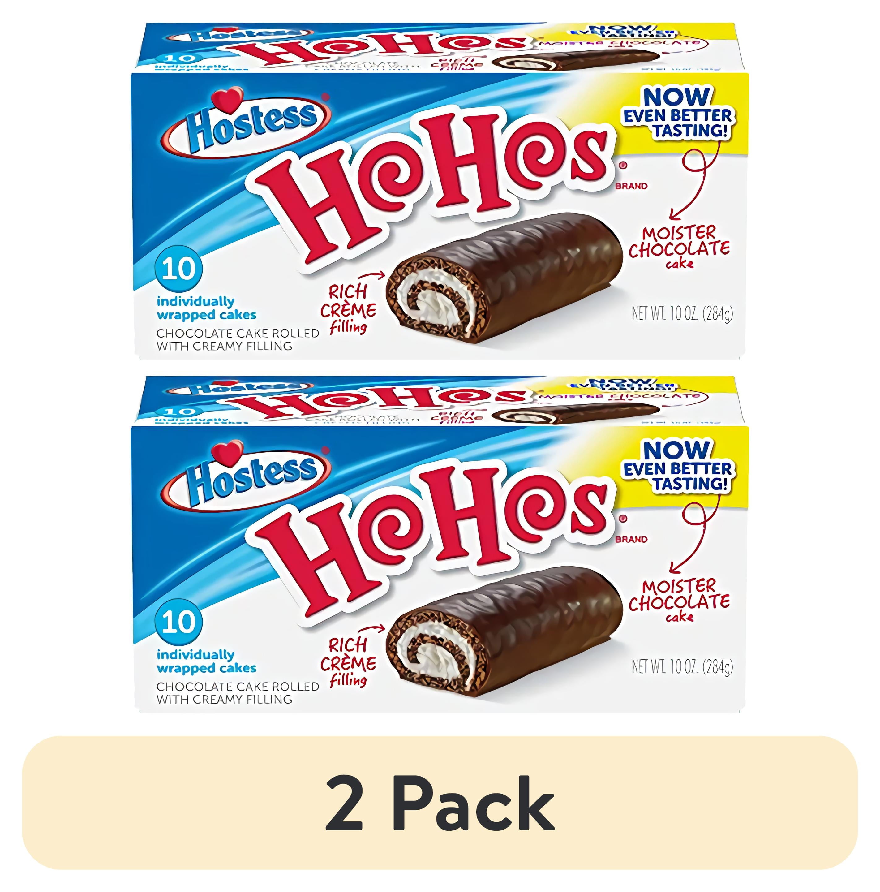 (2 pack) Hostess Ho Hos | 10 Count | 10 Ounce | Pack of 2 (20 Total Ho ...