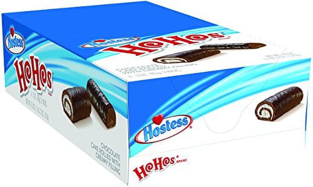 Hostess HoHos, Original Chocolate Snack Cakes, Creme Filled, 3 Ounce, 6 ...