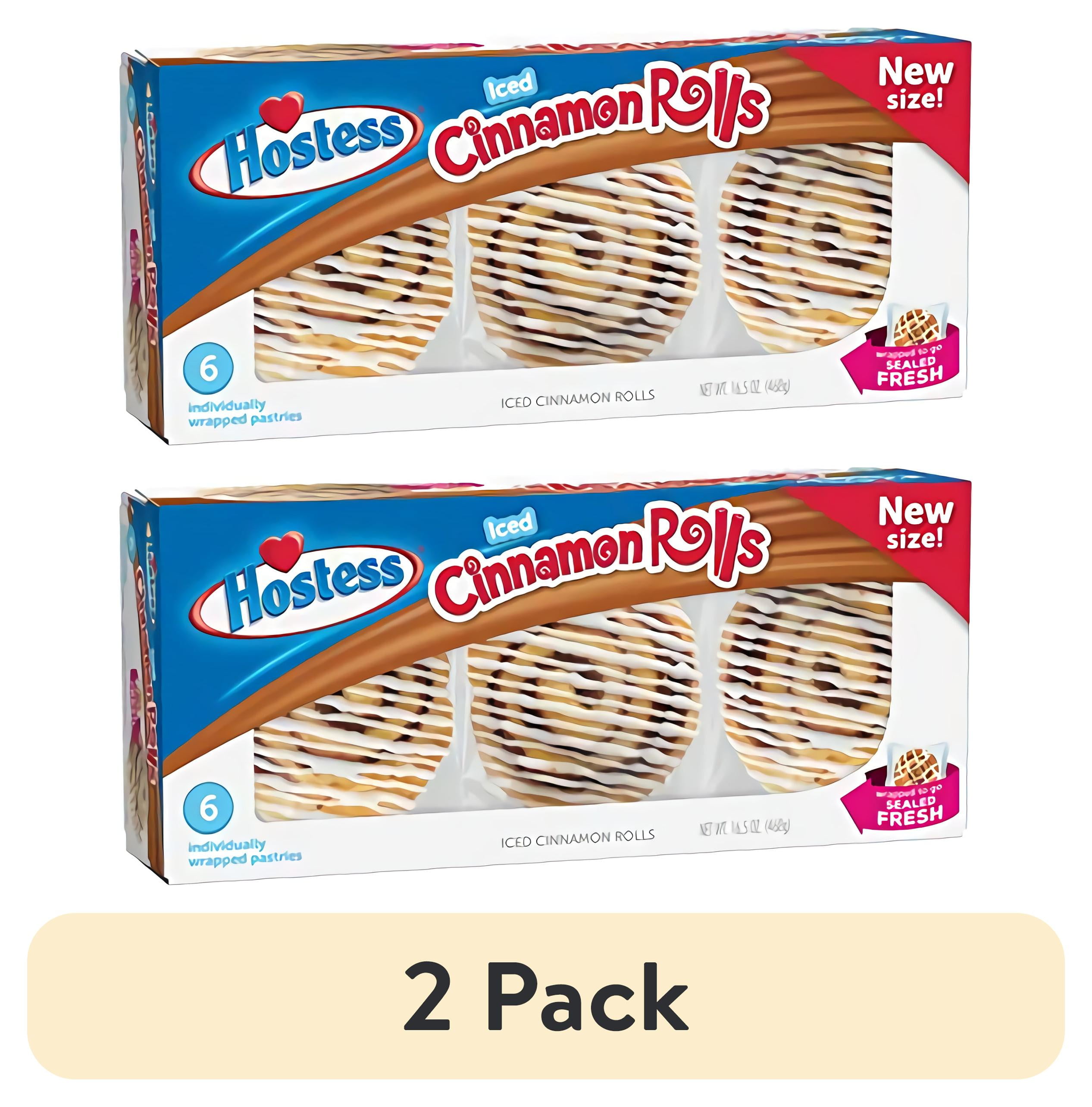 (2 pack) Hostess Iced Cinnamon Rolls | Individually Packaged | 36 Count ...