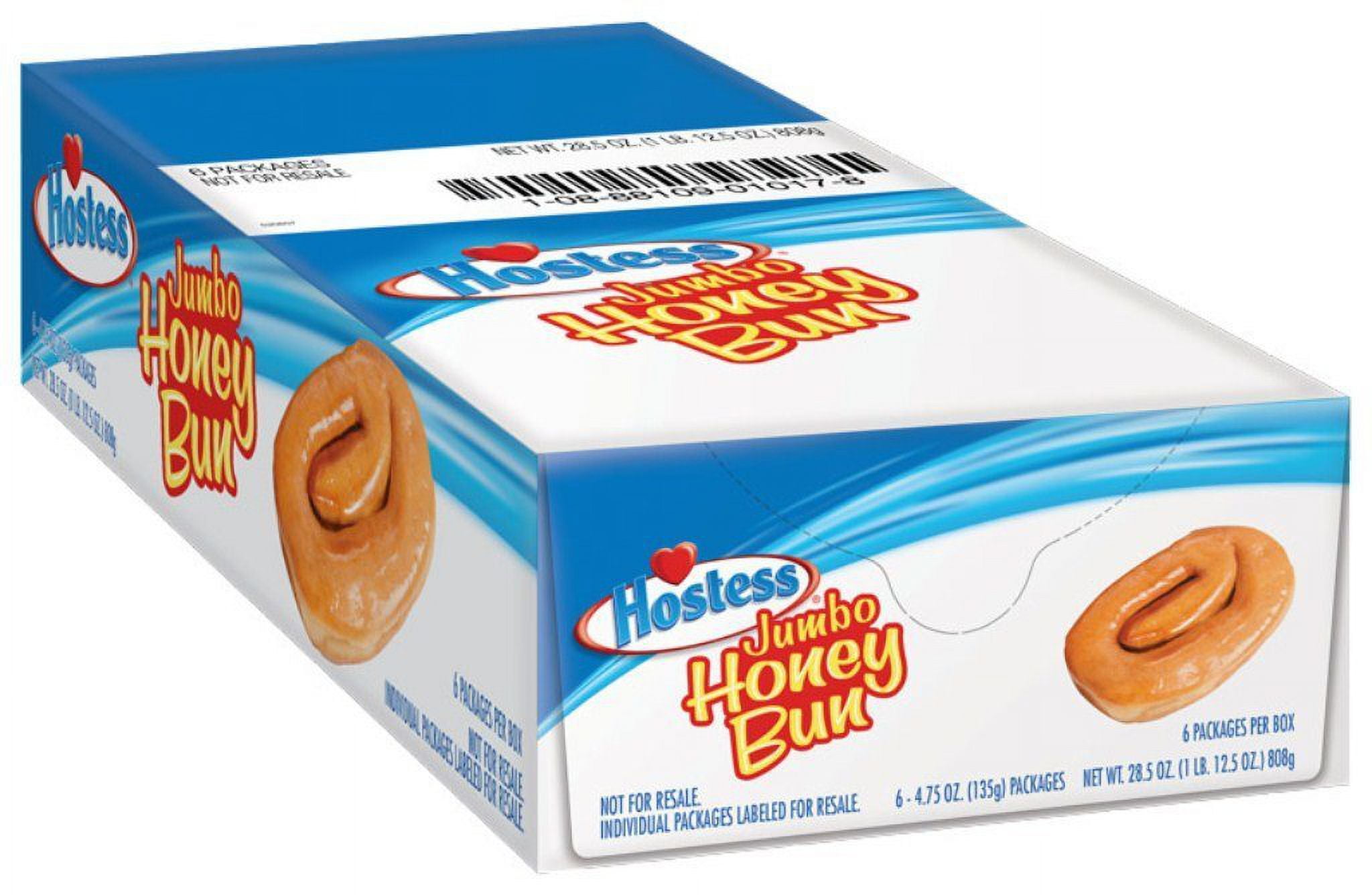 Hostess Jumbo Honey Bun, 4.75 HYZ01 Ounce , 6 Count - Walmart.com