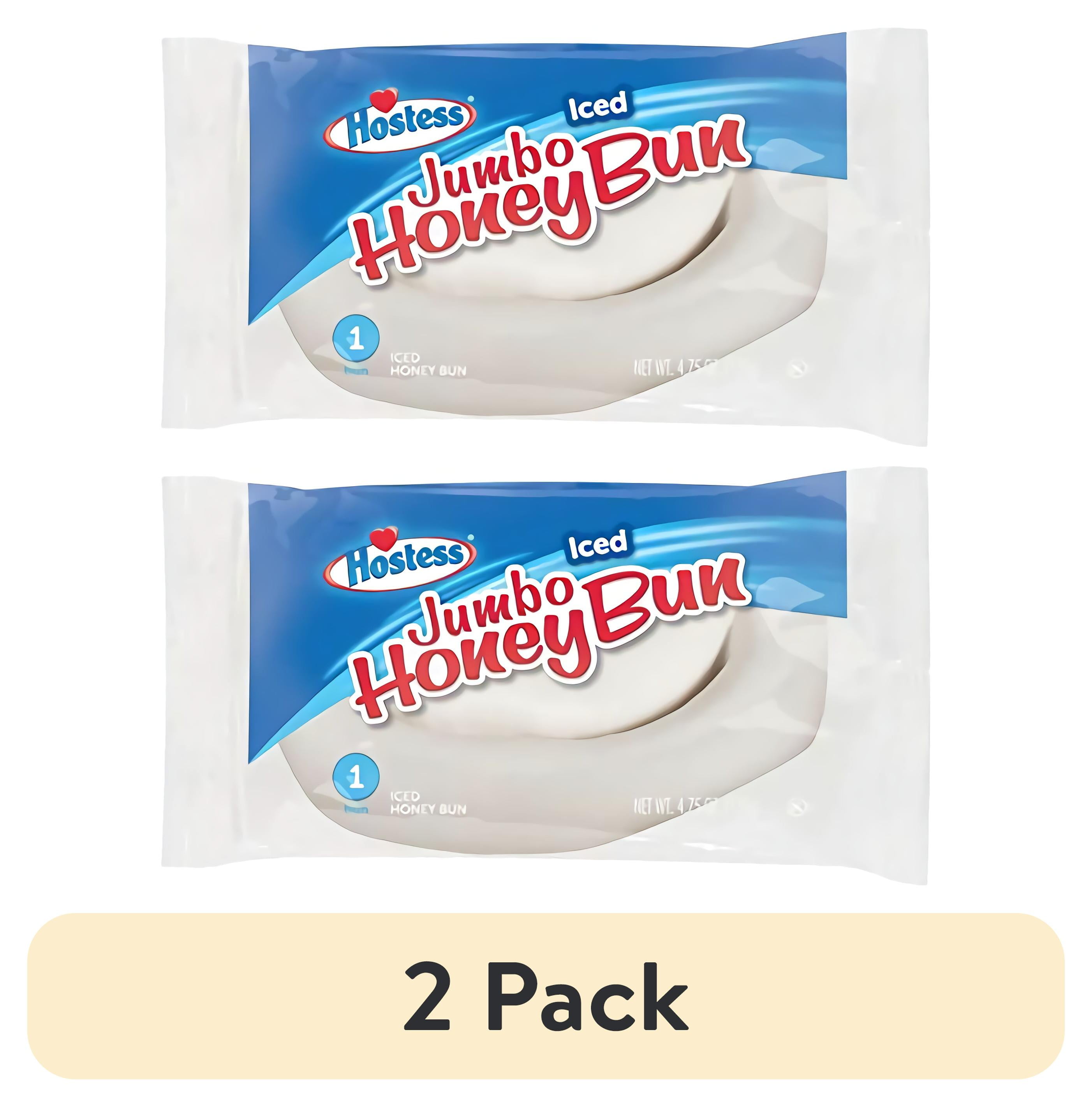 (2 pack) Hostess Jumbo Iced Honey Buns 6ct Box 2 Boxes - Walmart.com
