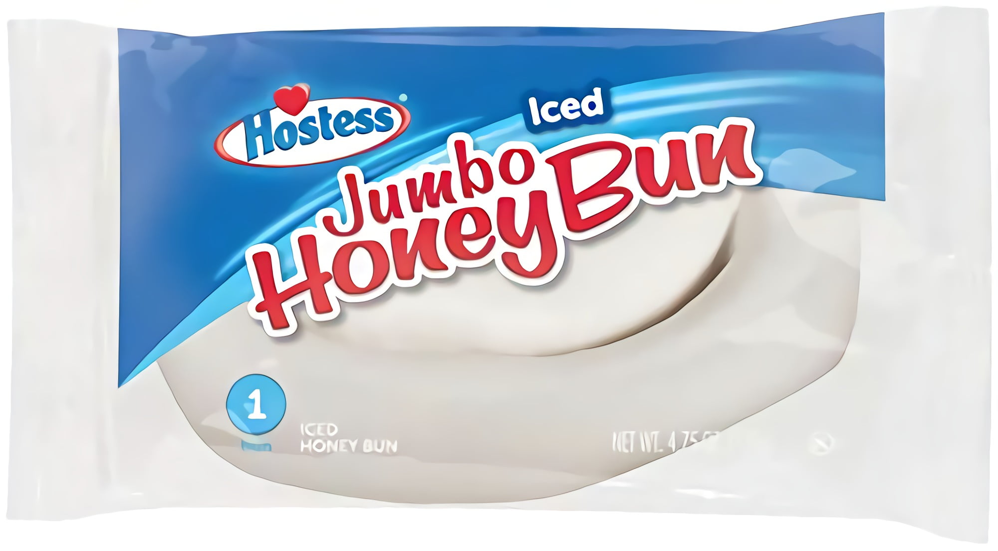 Individually Wrapped Hostess Jumbo Iced Honey Buns - 2 Boxes of 6 Count ...