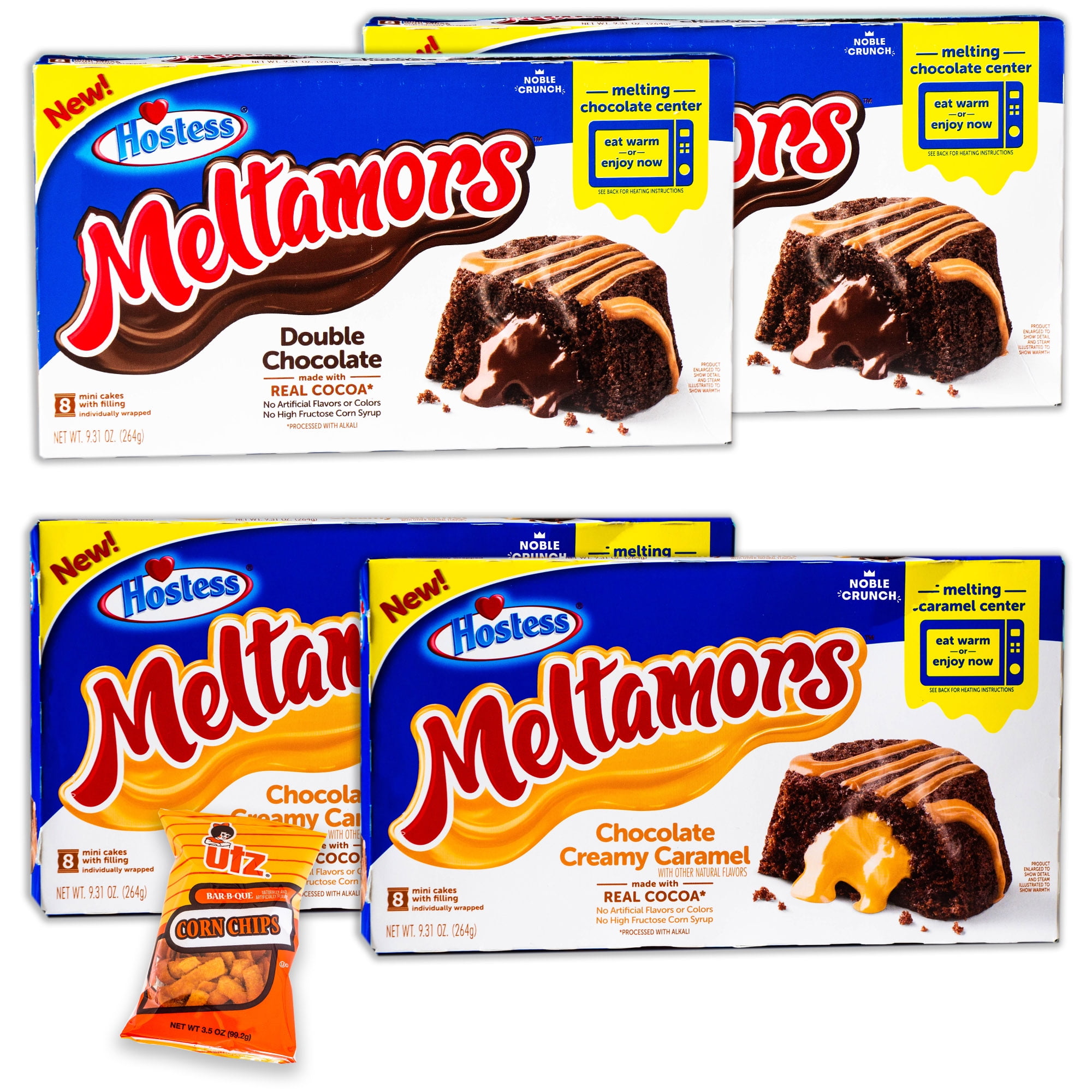 Hostess Meltamors Double Chocolate Cakes - (2pks - 16 cakes) - Creamy ...