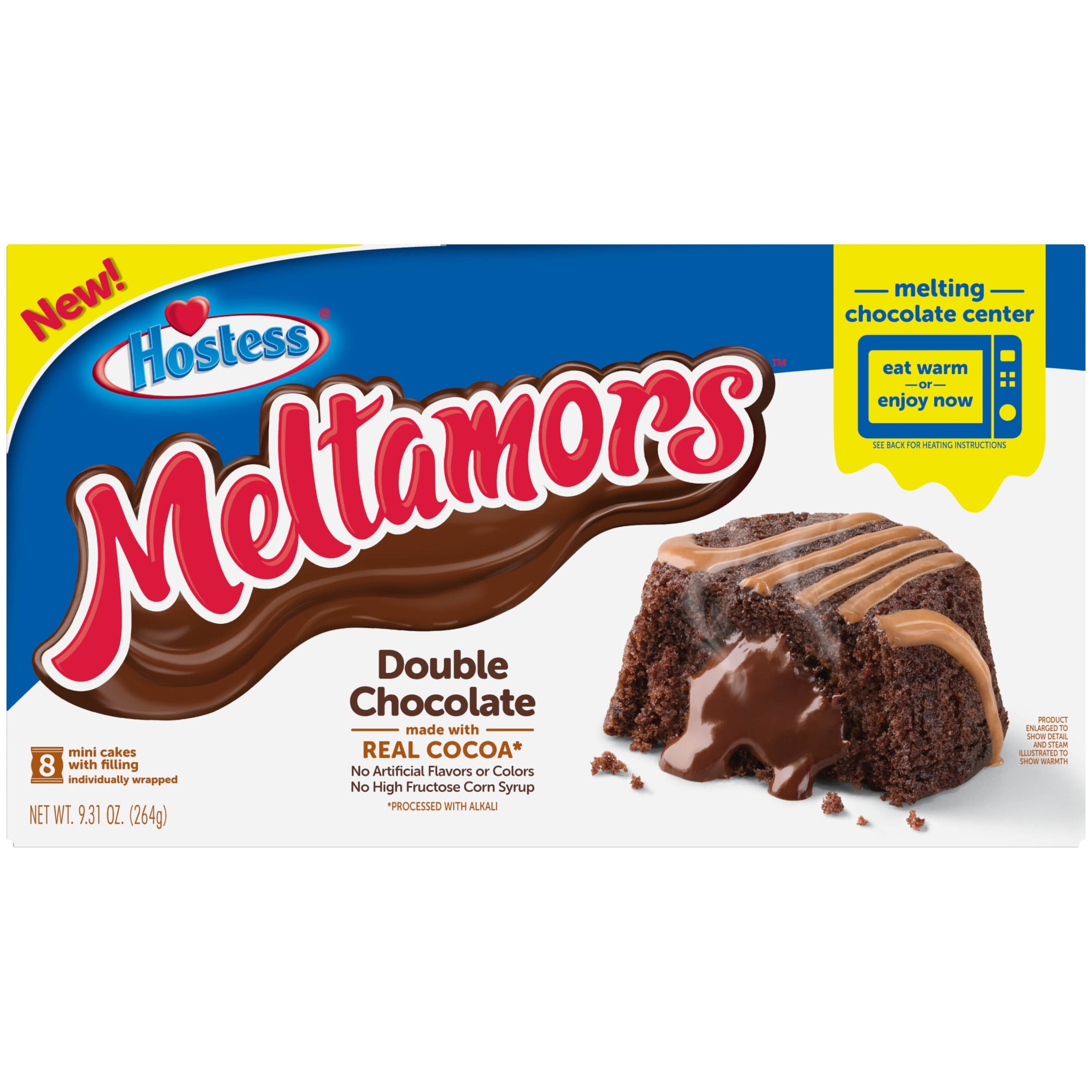 HOSTESS Double Chocolate Meltamors with Melting Lava Center - 8ct, 9 ...