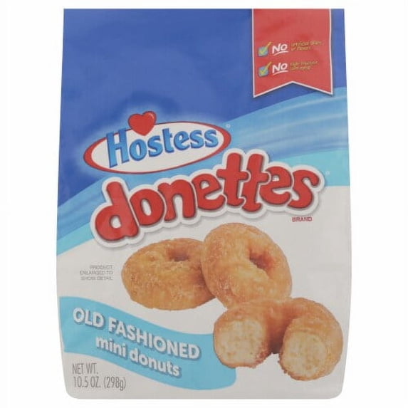 Hostess, Mini Donuts, 10.5 oz, Old Fashioned, Pack of 2 - Walmart.com