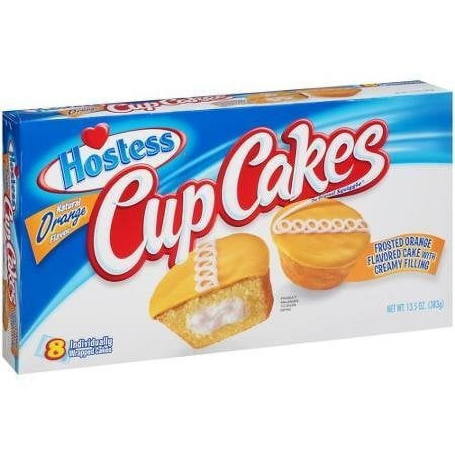 Hostess Orange Cup Cakes, Moist Golden Cake with Tangy Citrus Icing, 8 ...