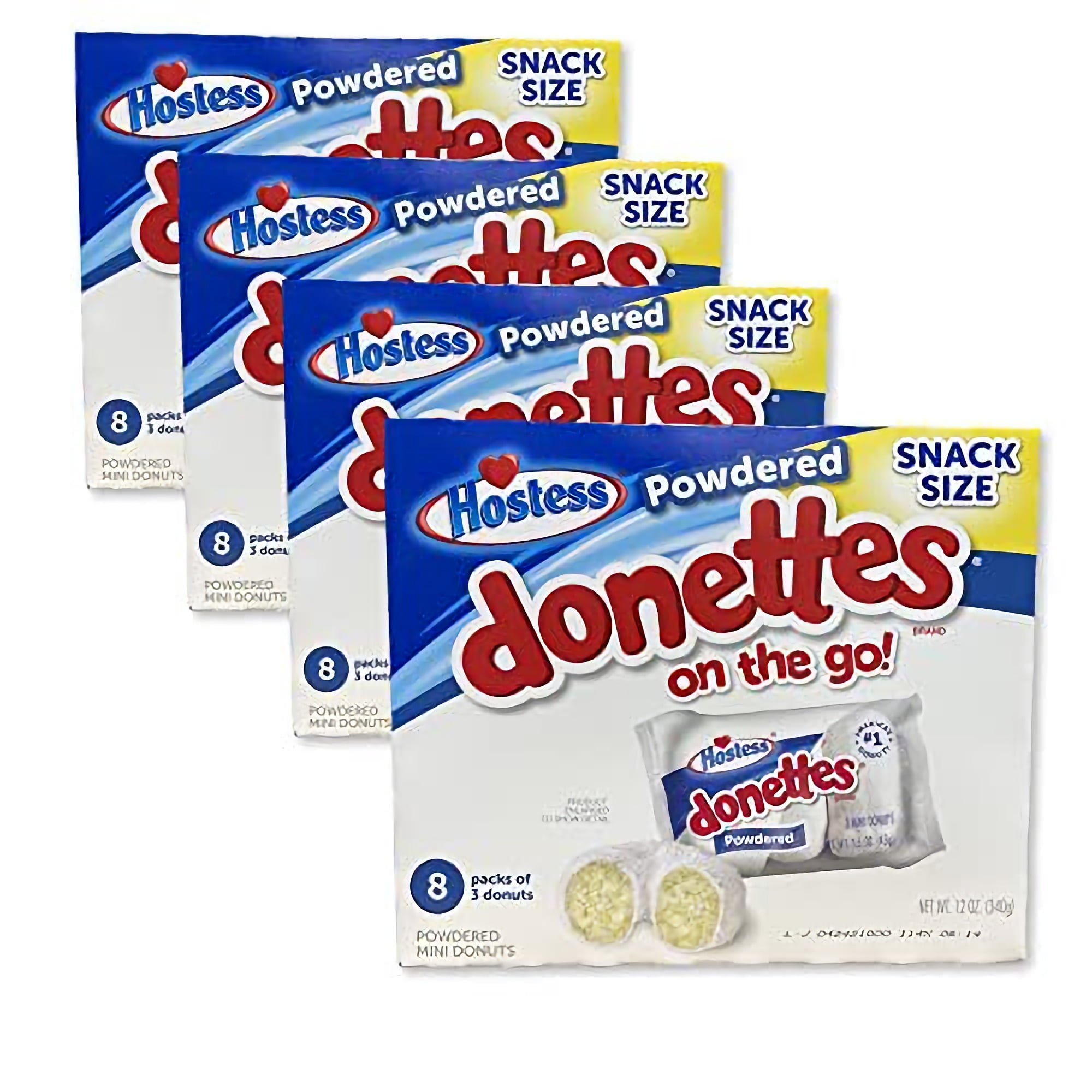 Hostess Powdered Donettes Bulk Value Pack | 96 Total Donuts - Walmart.com